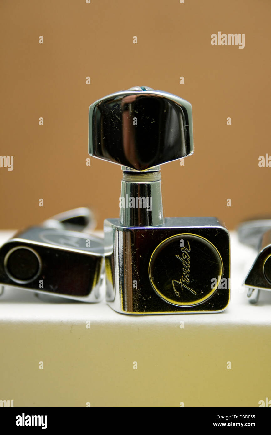 Fender guitar machine head Stock Photo - Alamy