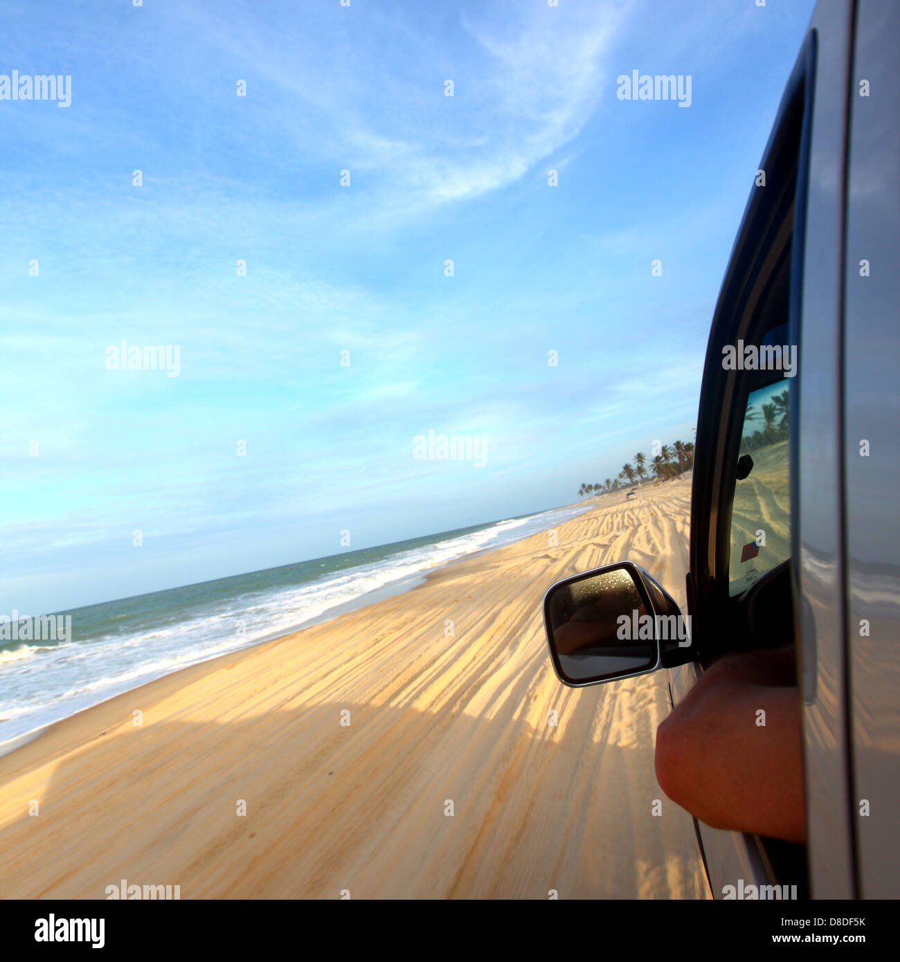 beach drive on allroad car Stock Photo - Alamy