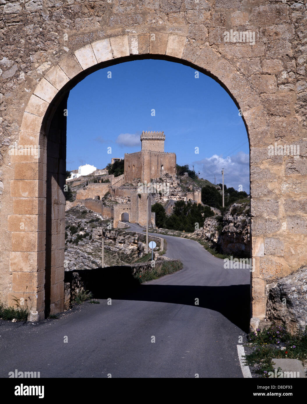 Parador hotel de Alarcon, 8th Century medieval castle, Alarcon, Castile ...