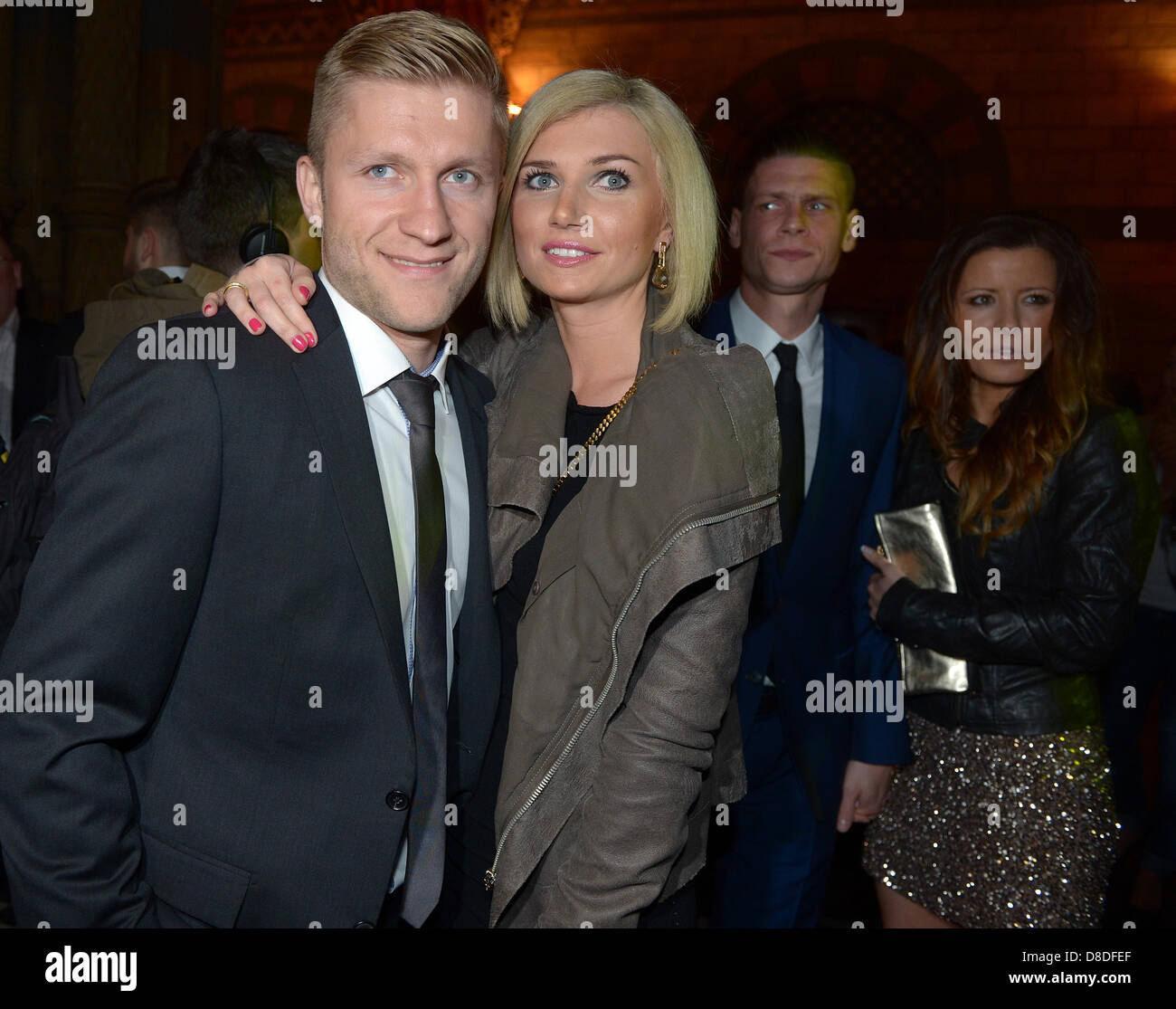 Dortmund's Jakub Blaszczykowski and his wife Agata during the club's ...