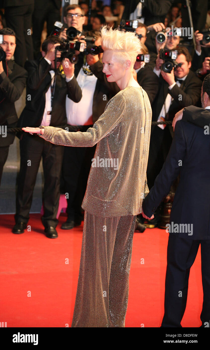 Cannes, France. 25th May, 2013. Actress Tilda Swinton at Only Lovers ...