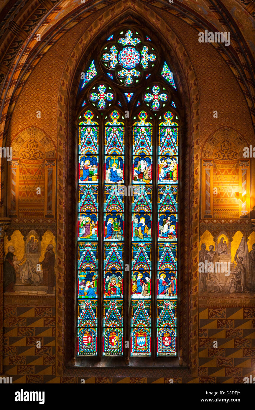 Budapest Hungary Holy Trinity Square Baroque Matyas Templom Matthias ...