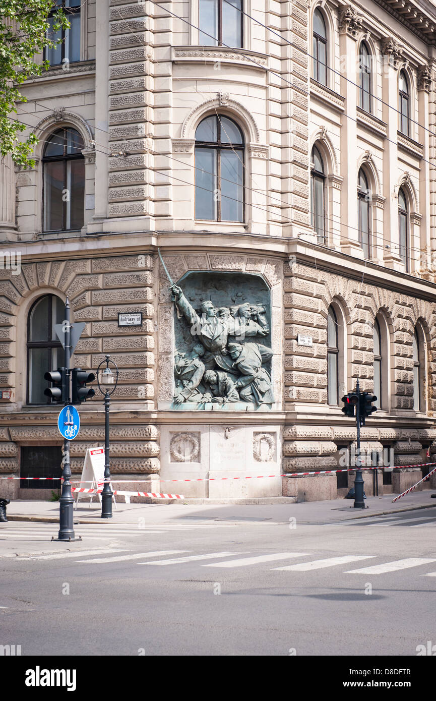 Hungary Budapest first world war WW1 one scene bronze statue sculpture ...