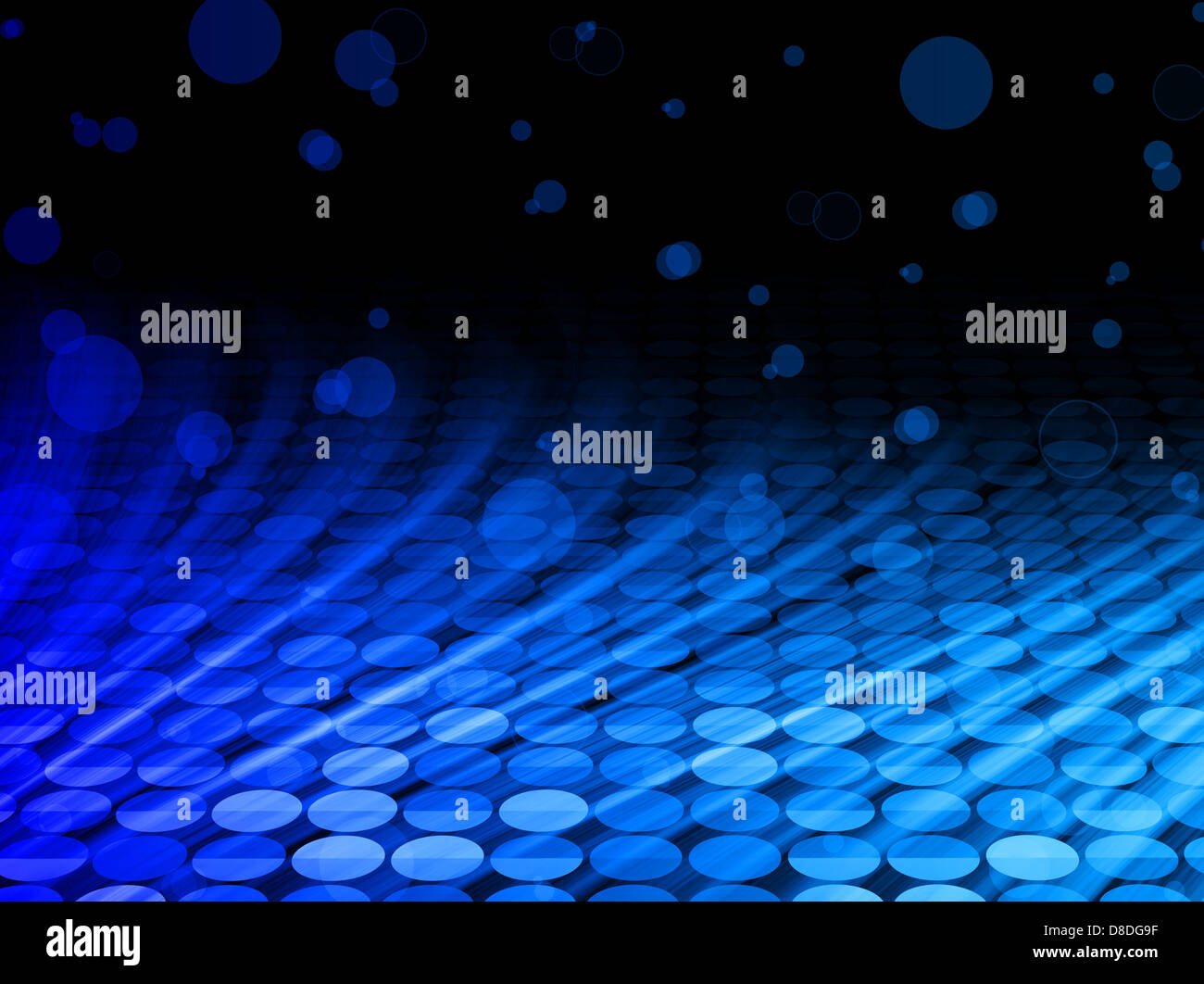 Vector - Winter Disco Abstract Blue Waves on Black Background Stock ...