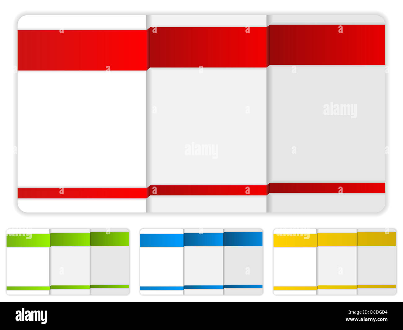 Vector - Set of Colorful Text Box Stock Photo - Alamy