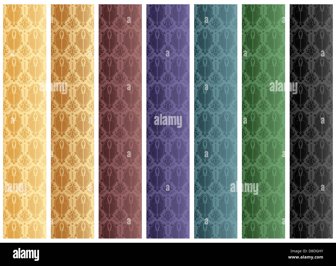 Vector - Set of Seamless Wallpaper Stripes Stock Photo - Alamy