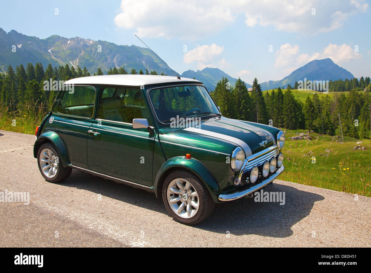 SCHWAEGALP - JUNE 27: Mini cooper on the 7th International "Oldtimer ...