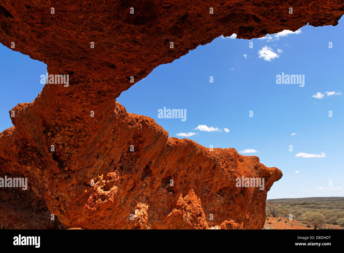 Stone formation, known as the London Bridge near the goldfields town of ...