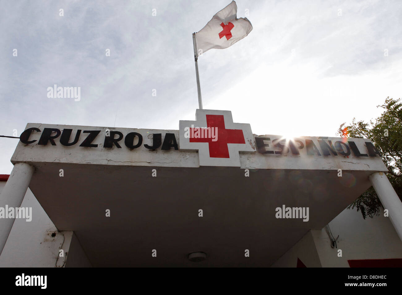 cruz roja/ red cross station in puerto del rosario, fuerteventura, las ...