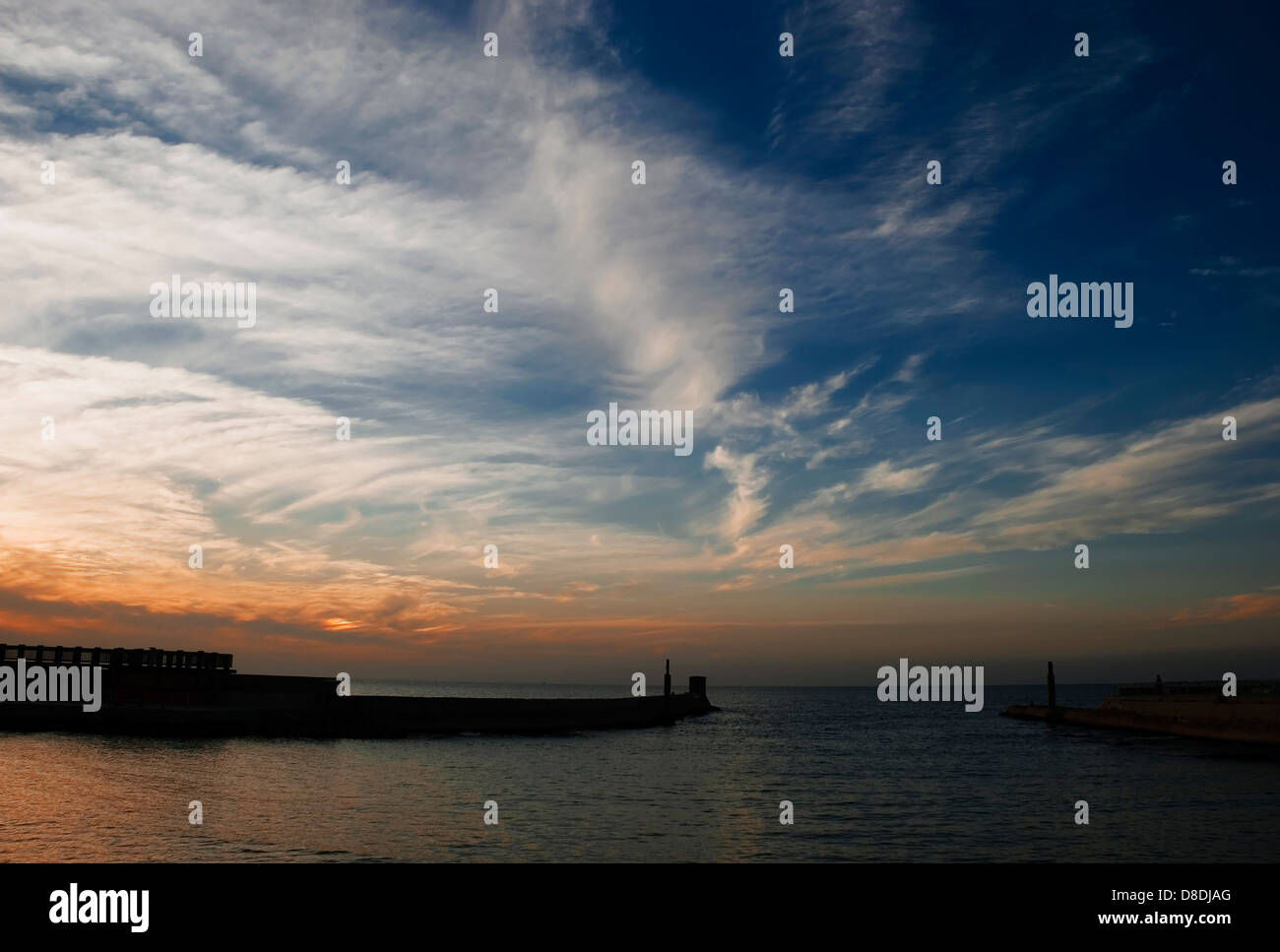 Sunset on the Tel Aviv city from Israel Stock Photo - Alamy