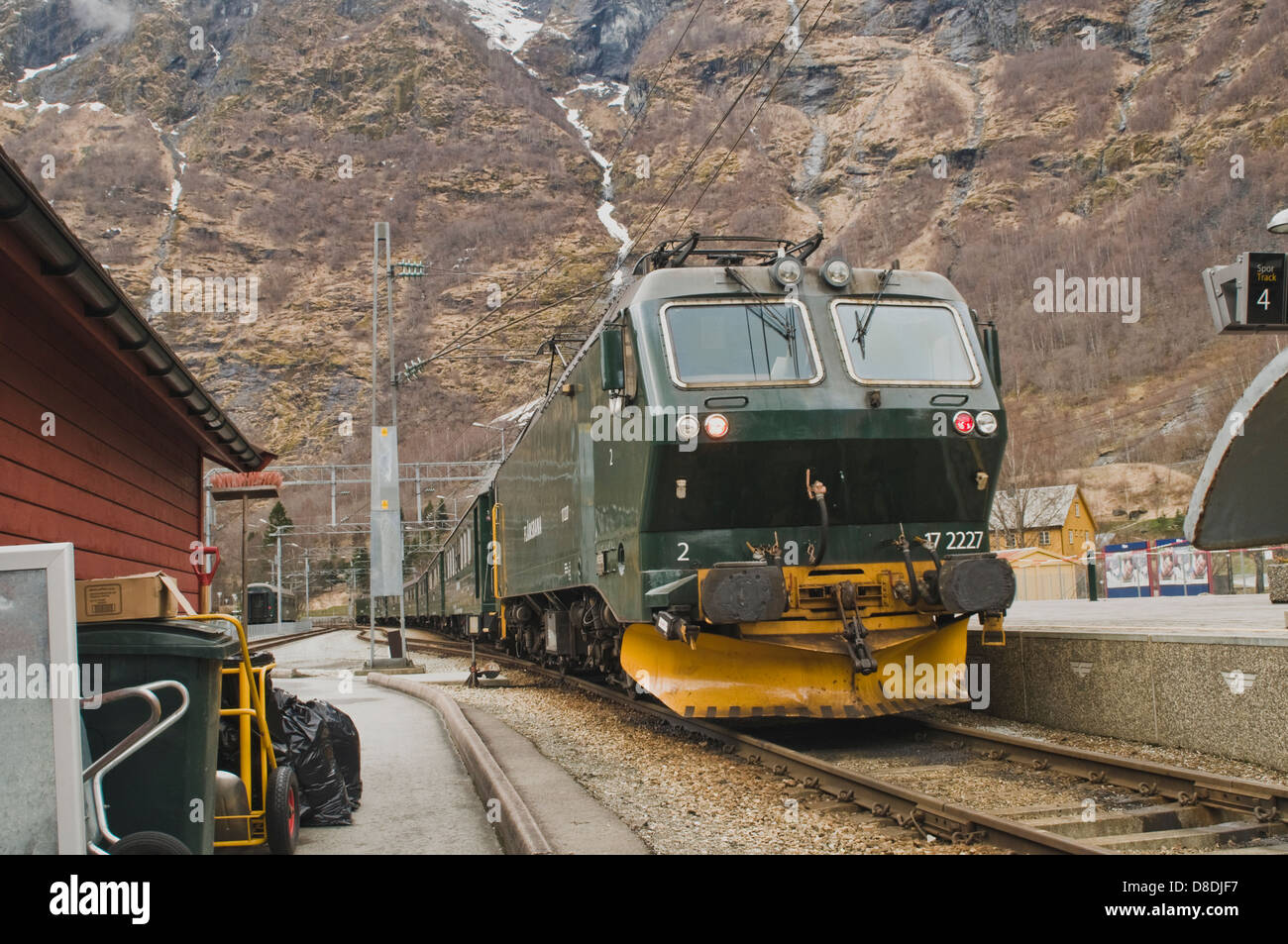 train arriving at the Platform Stock Photo - Alamy