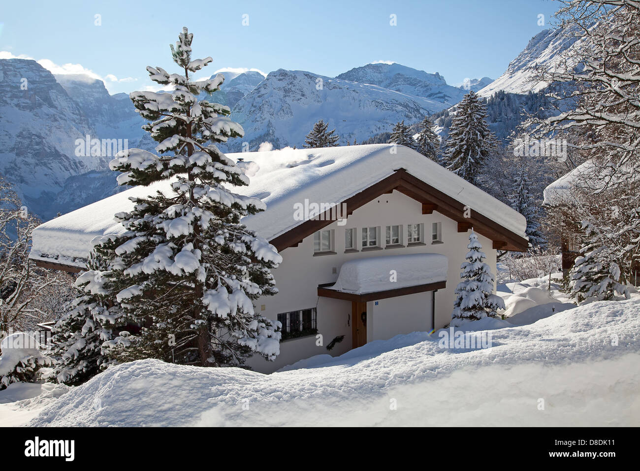 Winter in the swiss alps, Switzerland Stock Photo - Alamy