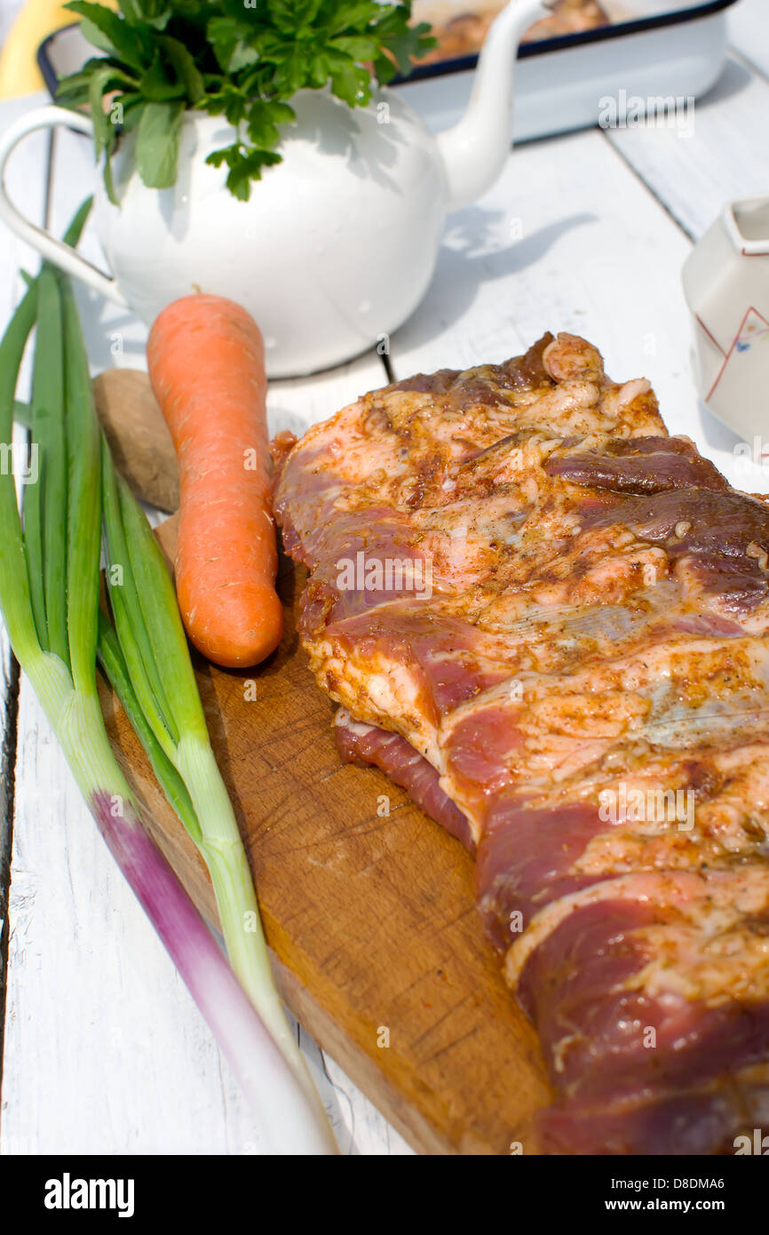 Raw pork rib hi-res stock photography and images - Alamy