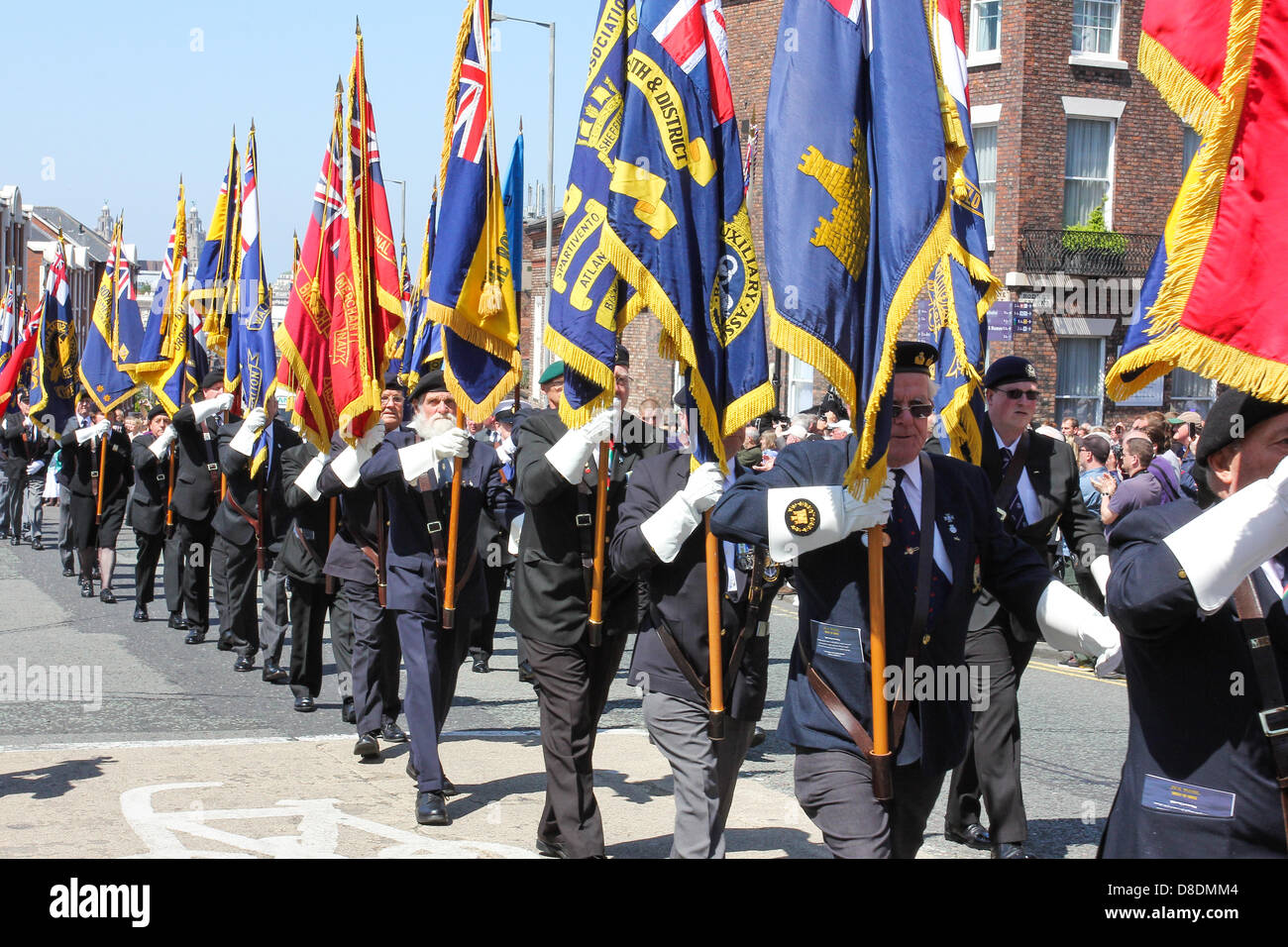 Liverpool, UK. 26th May, 2013. Following a private service at the ...