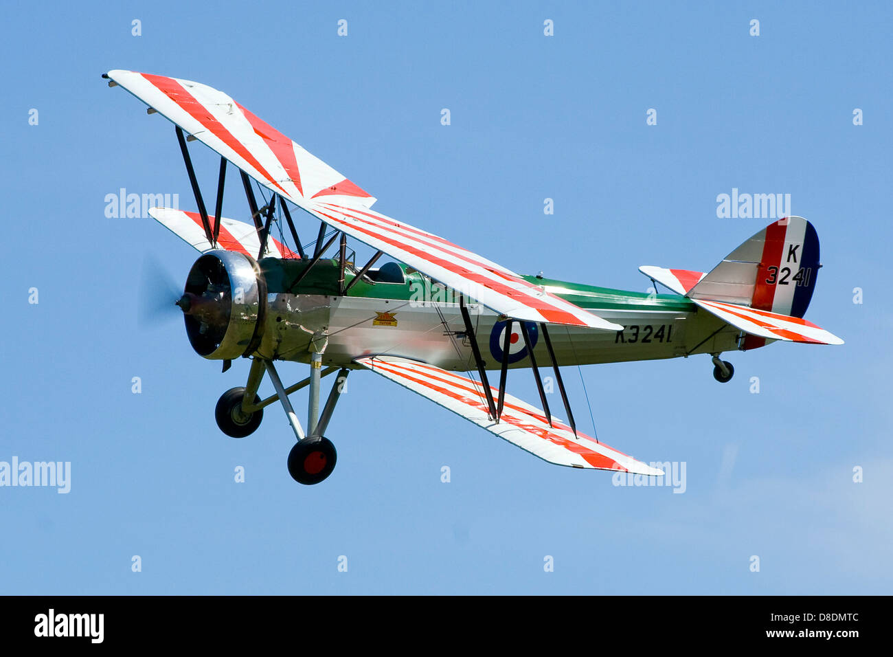 Royal Air Force Basic Trainer Avro Tutor G-AHSA K3241 Flypast at Old ...