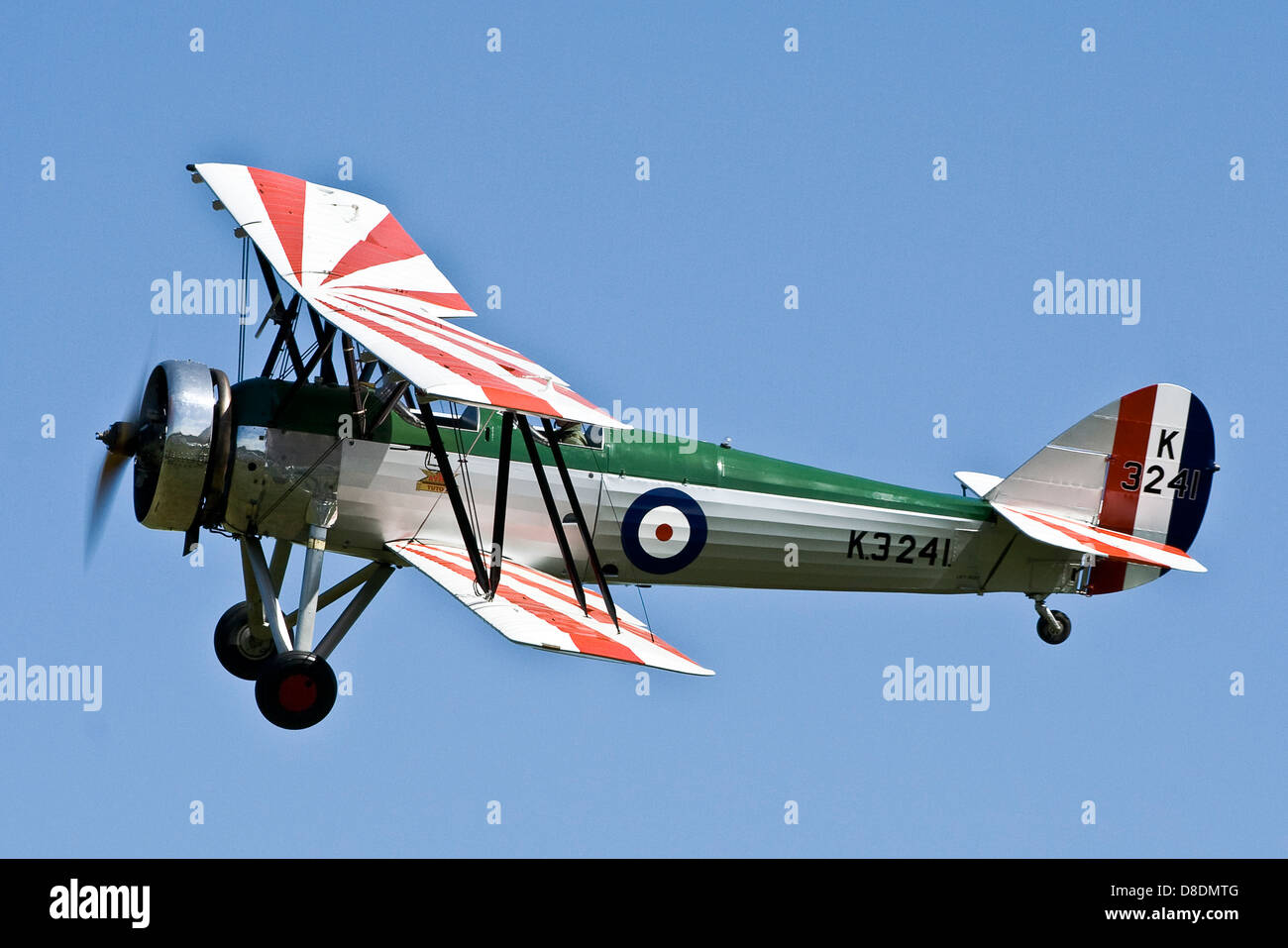 Royal Air Force Basic Trainer Avro Tutor G-AHSA K3241 Flypast at Old ...
