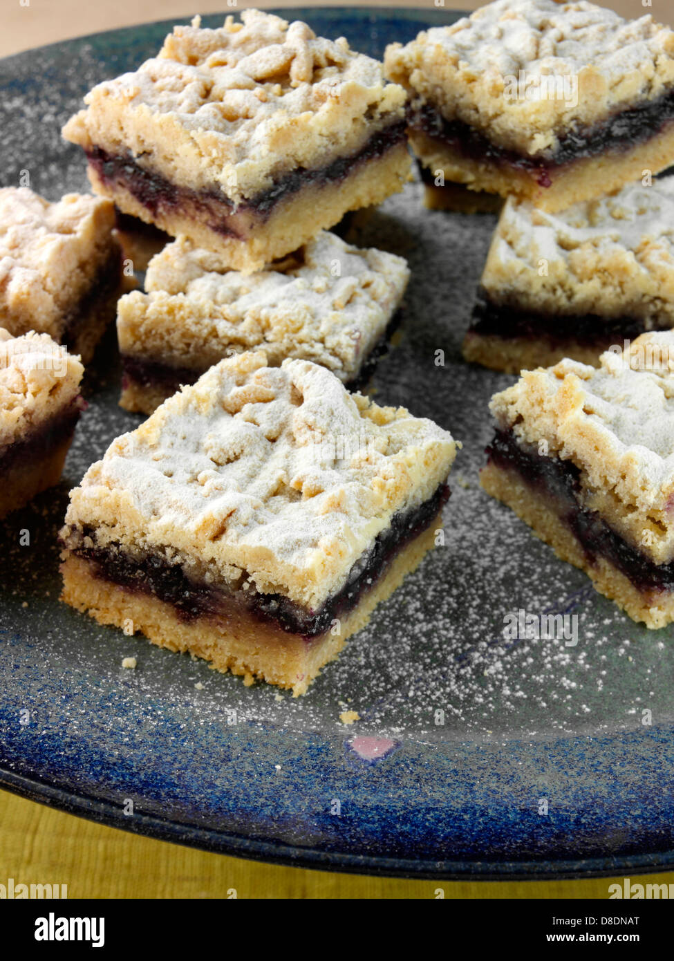 Blueberry shortbread American cookies snacks Stock Photo - Alamy