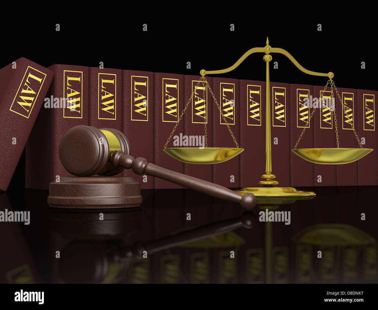 Gavel, scale and law books, symbols of law and legal education Stock ...