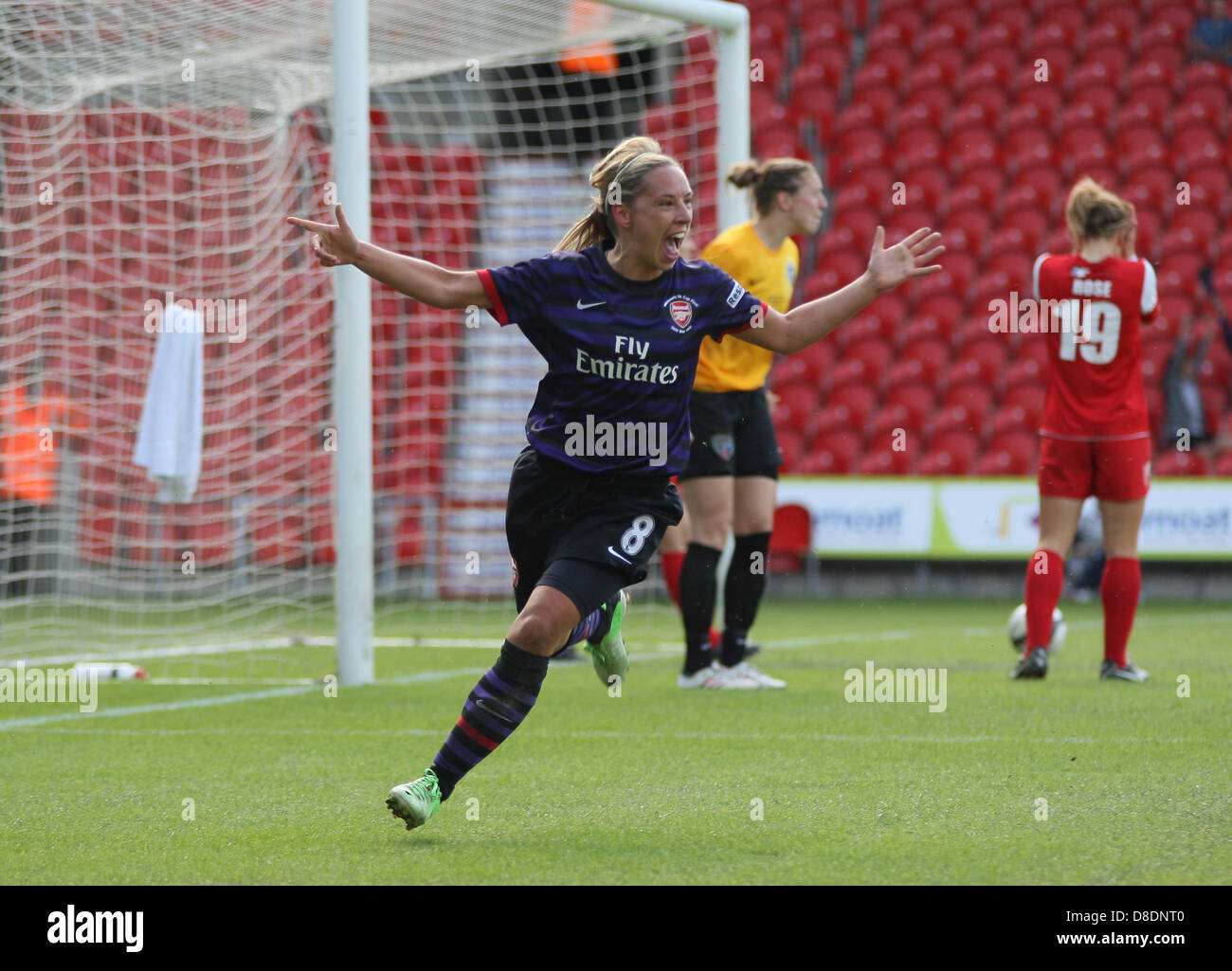 26.05.2013. Keepmoat Stadium, Doncaster, England. Nobbs Celebrates her ...