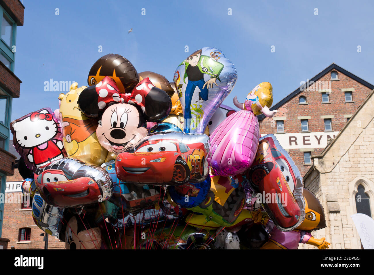 Helium cartoon characters balloons hi-res stock photography and images ...