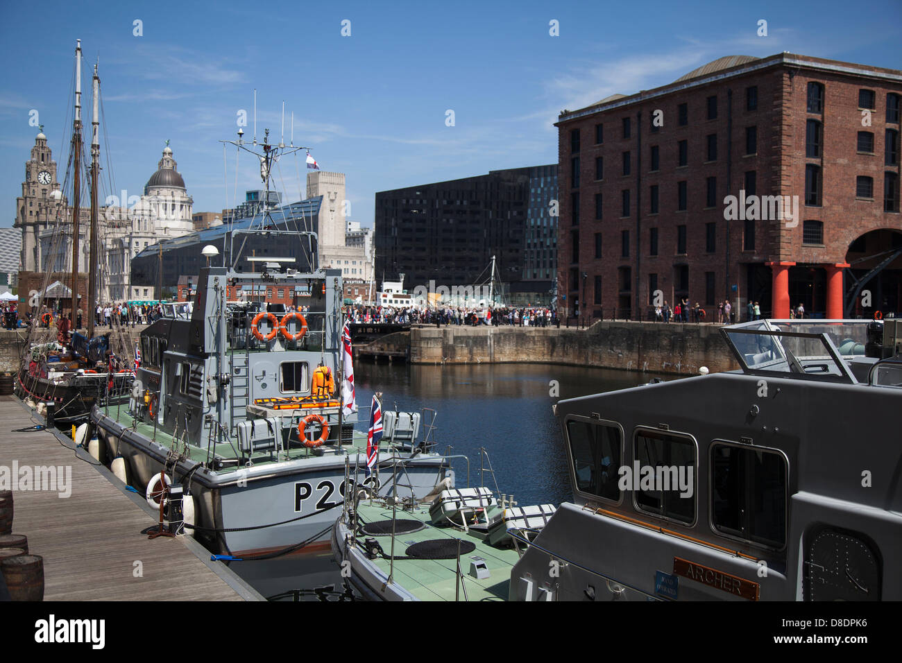 Liverpool, Merseyside, UK, 26th May, 2013. Royal Navy Archer-class ...