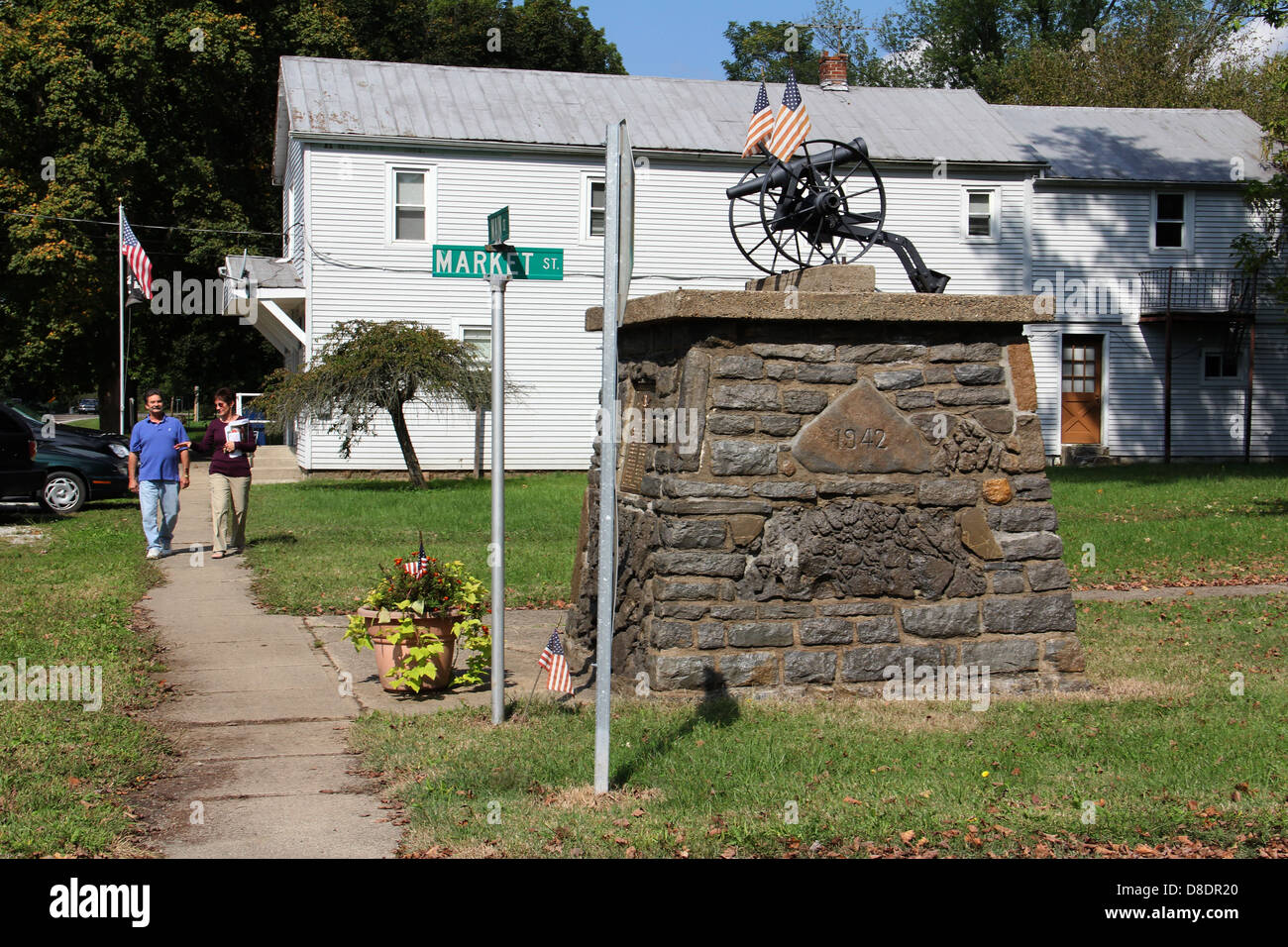 Small town post office Neville Ohio Stock Photo - Alamy
