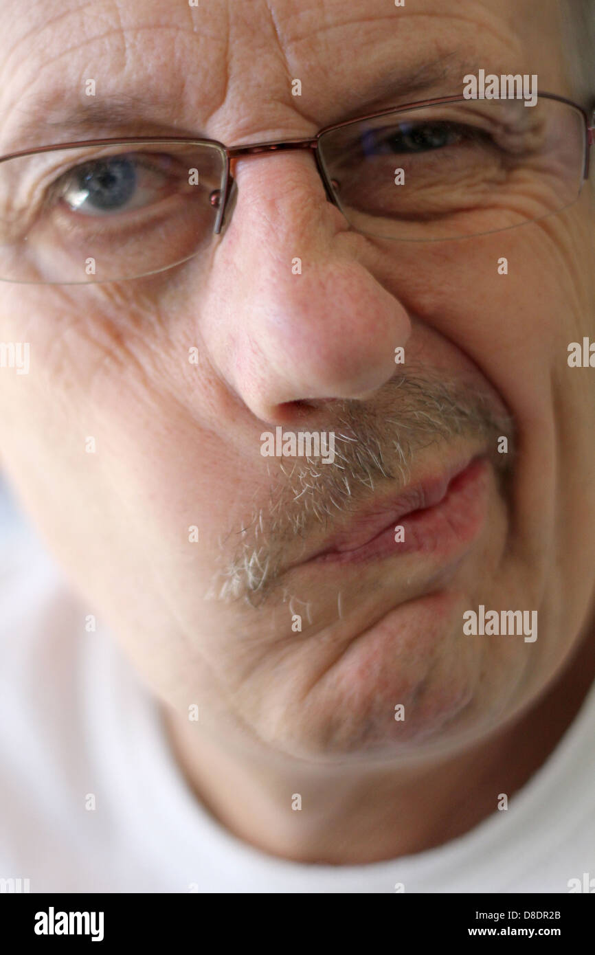 Moustache growing for prostate cancer charity Movember Stock Photo - Alamy