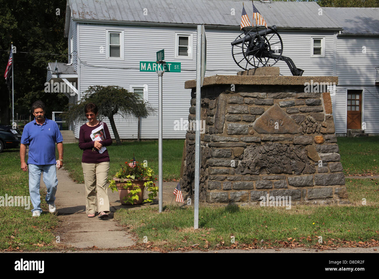 Small town post office Neville Ohio Stock Photo - Alamy