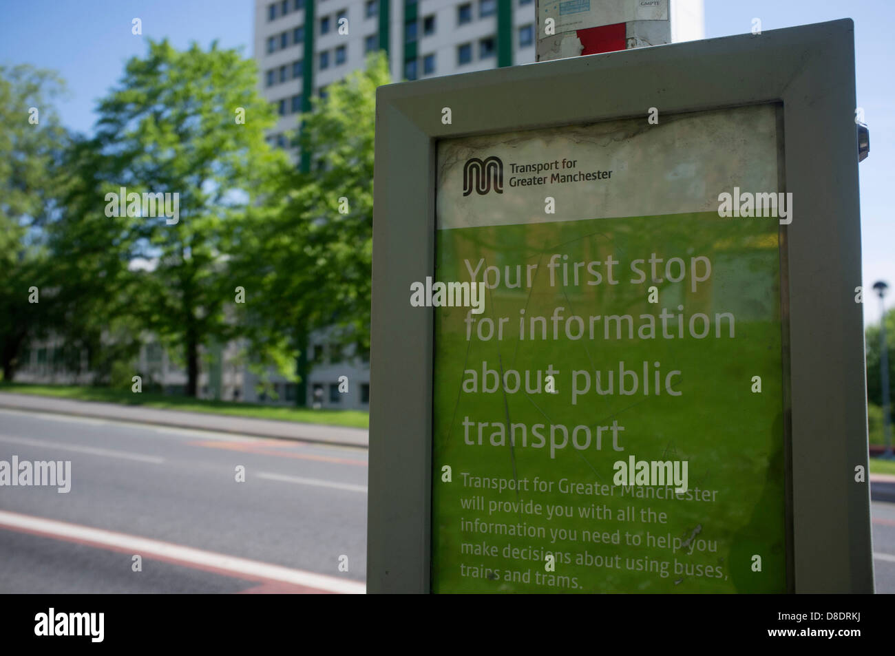 Manchester bus stop hi-res stock photography and images - Alamy