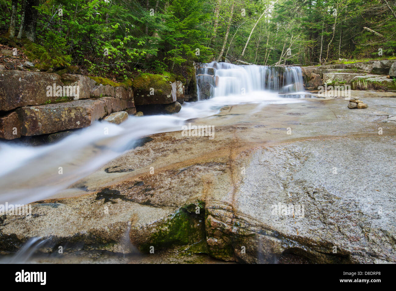 Walker Cascades in Franconia Notch State Park, New Hampshire USA Stock ...