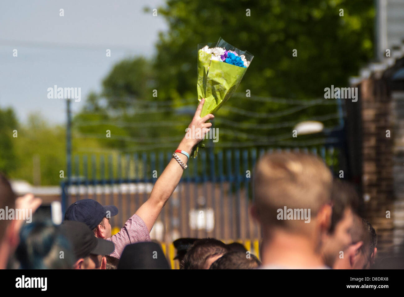 English defence league edl march in east london hi-res stock ...