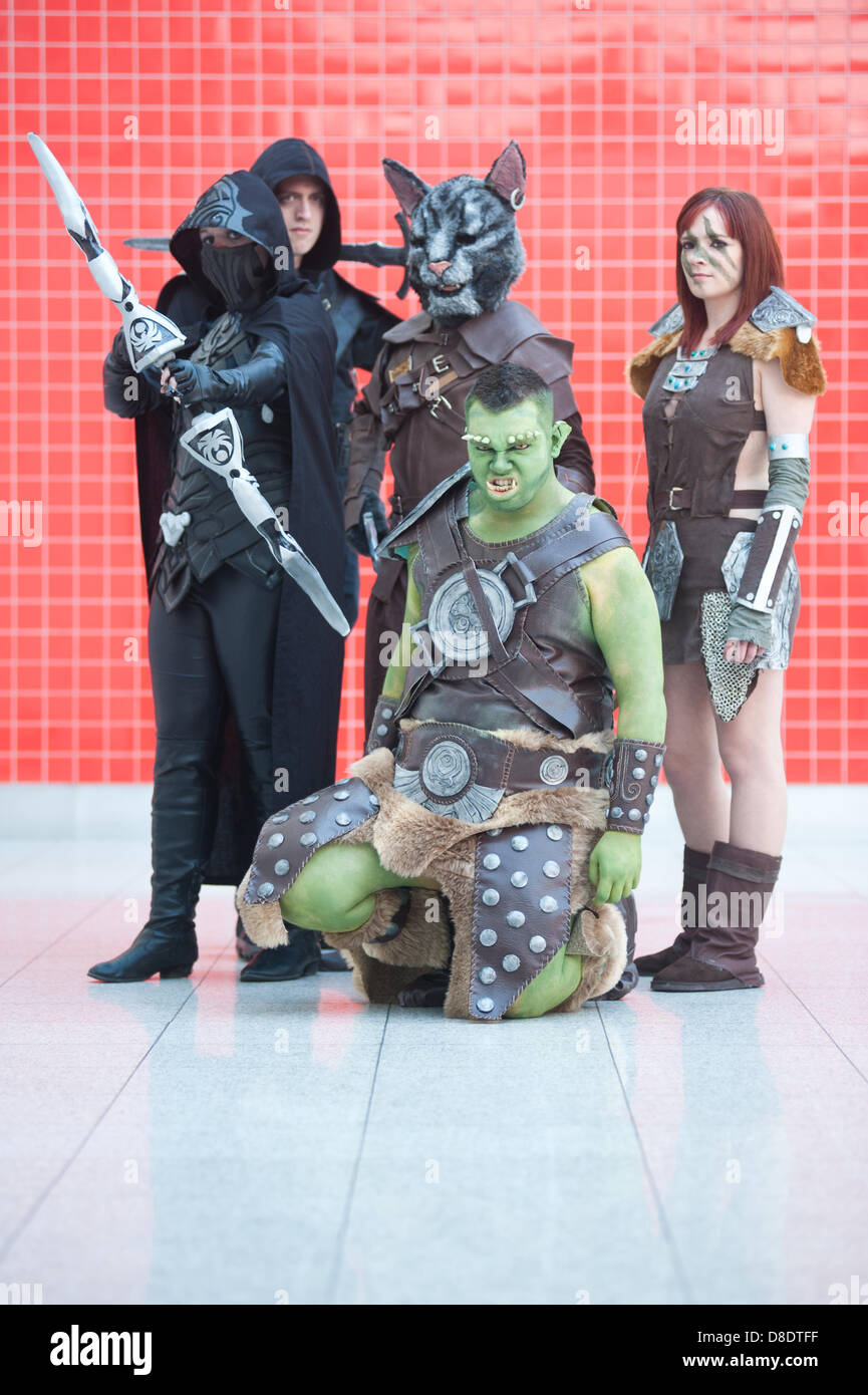 Cosplay fans mcm london group hi-res stock photography and images - Alamy
