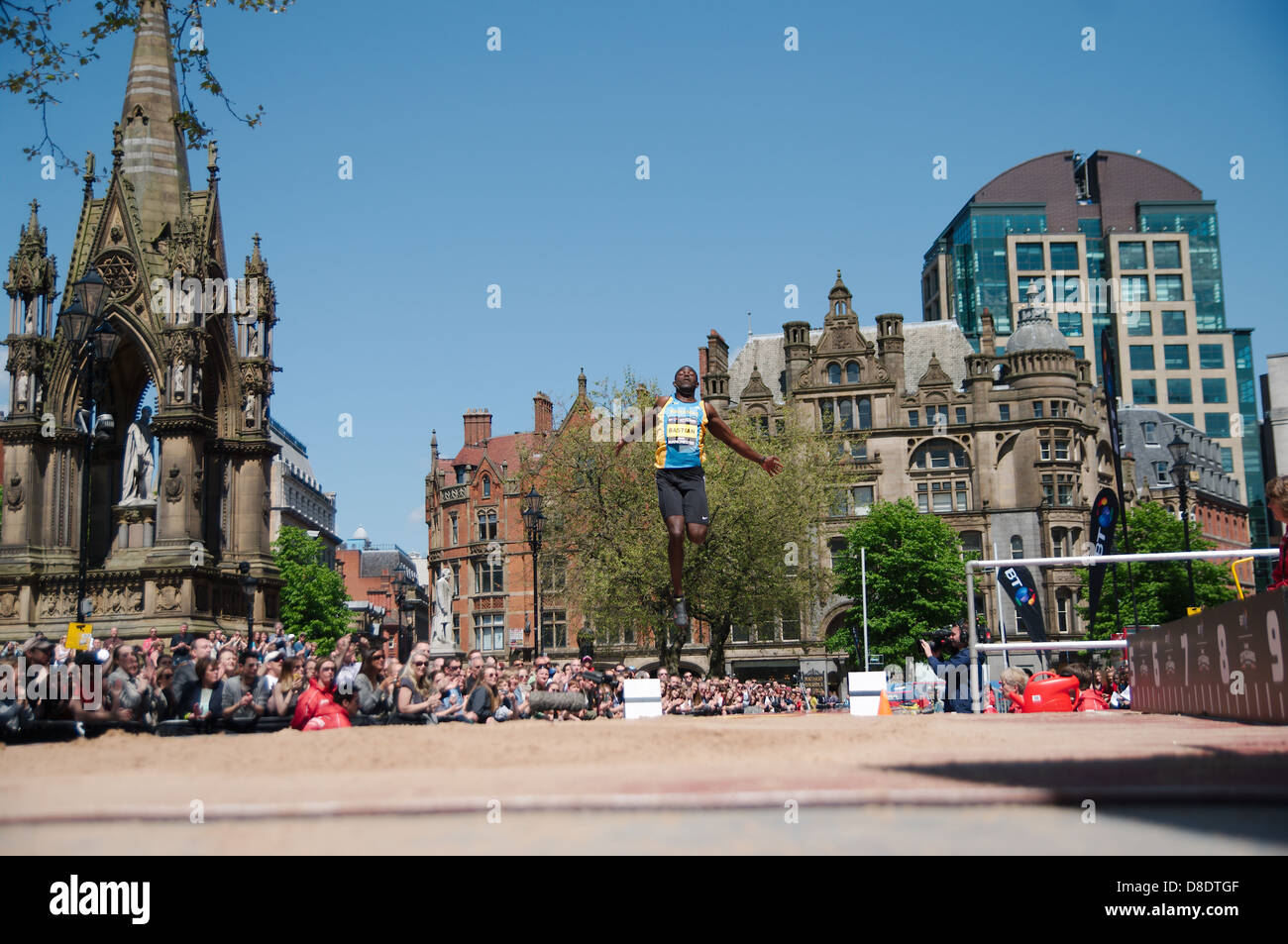 Rudon Bastion of the Bahamas jumping in the long jump competition at ...