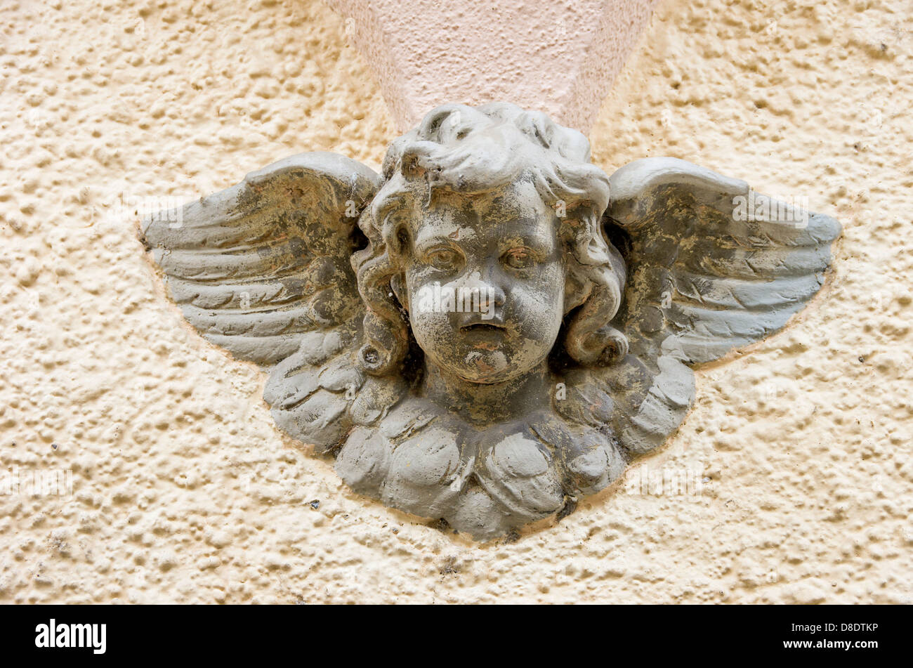 Infant Angel At Residential House Facade Stock Photo - Alamy