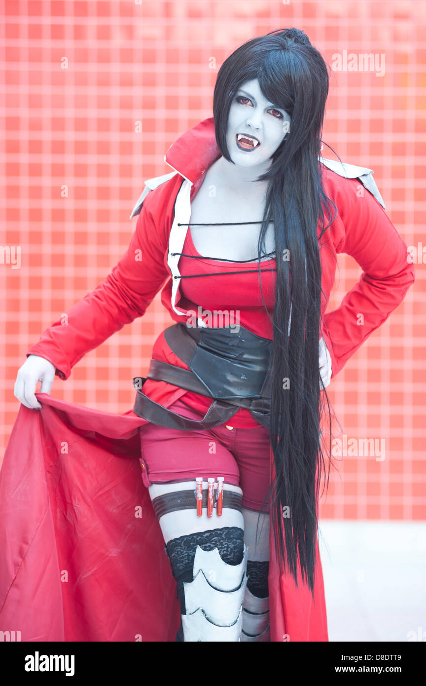 London, UK - 26 May 2013: Alison Richards dressed as Marceline from ...