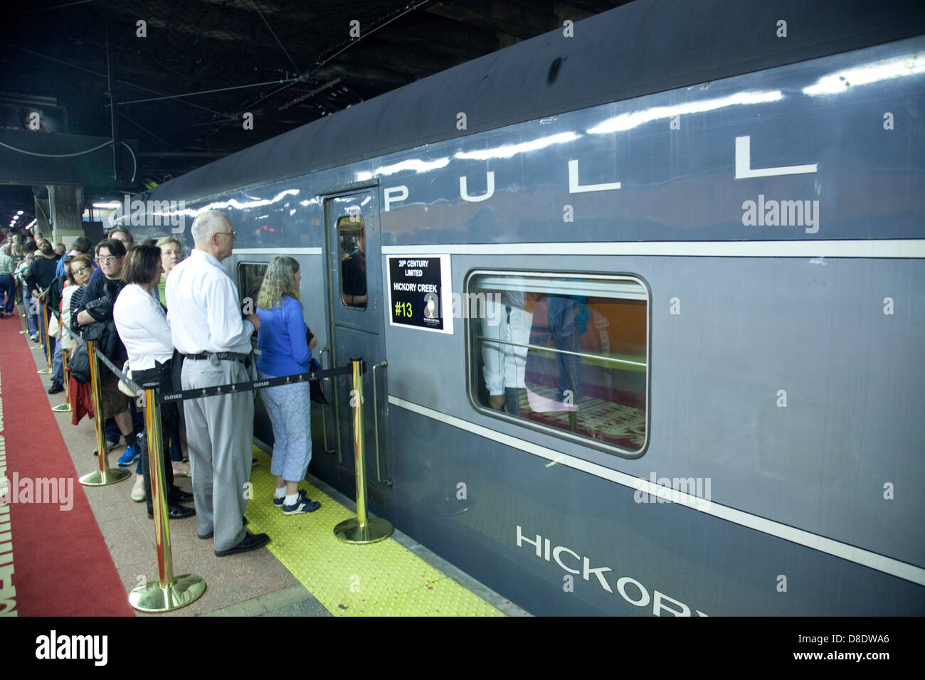 Grand Central Station Parade of trains event Stock Photo - Alamy