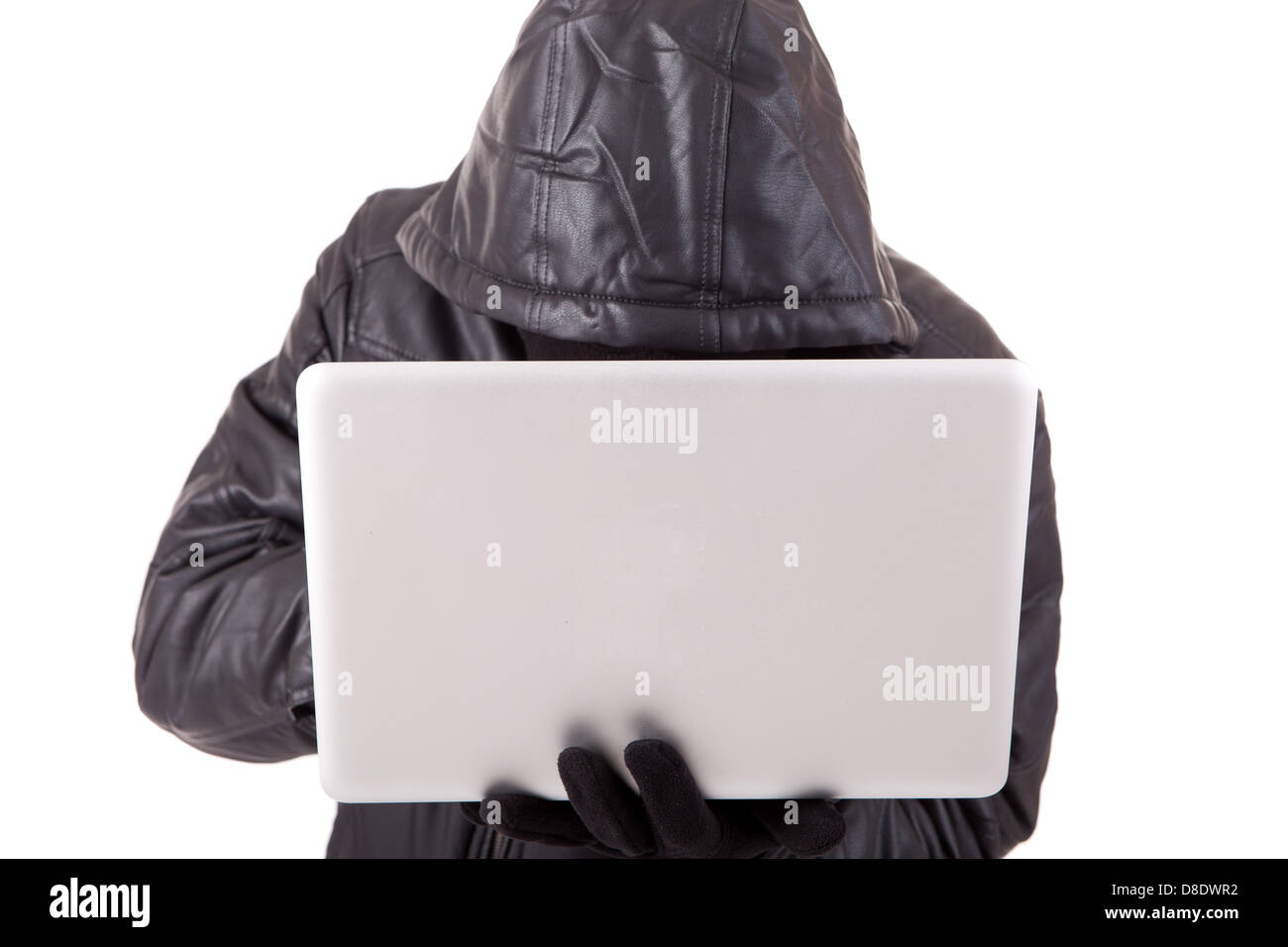Computer Hacker, isolated over white background Stock Photo - Alamy