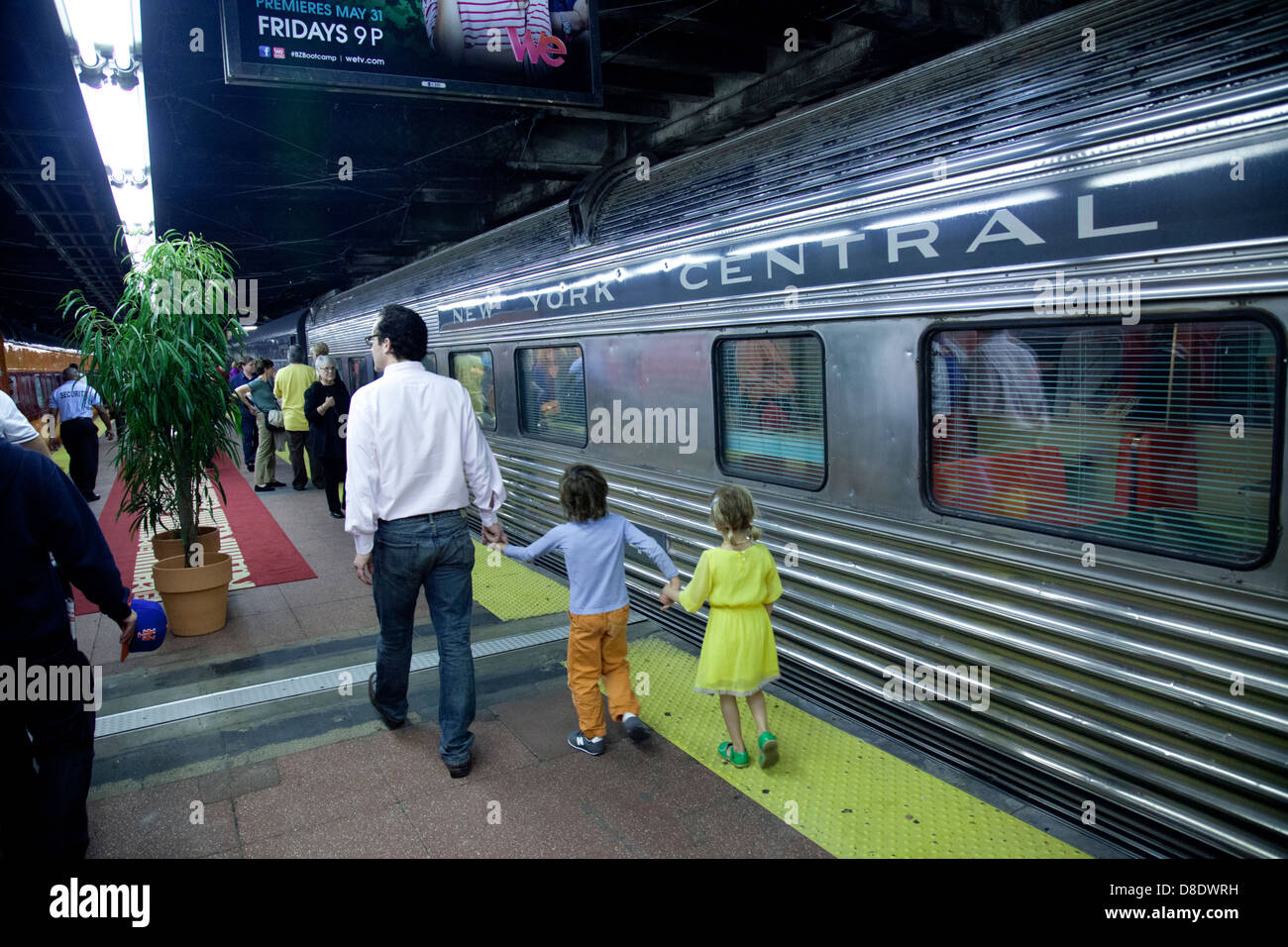 Grand Central Station Parade of trains event Stock Photo - Alamy