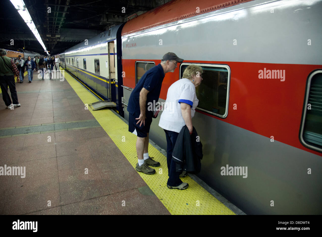 Grand Central Station Parade of trains event Stock Photo - Alamy
