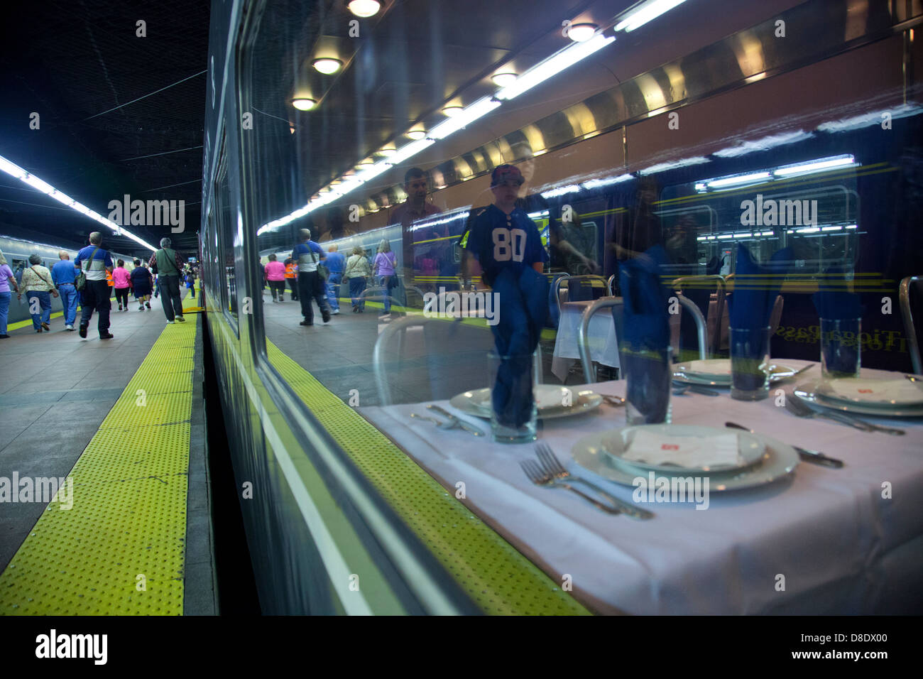 Grand Central Station Parade of trains event Stock Photo - Alamy