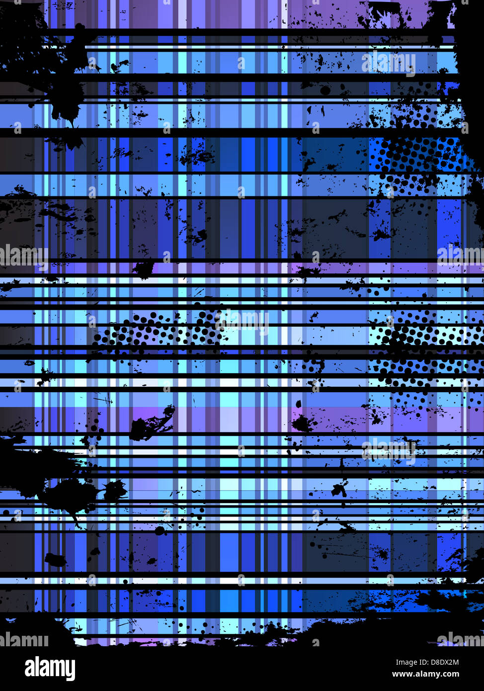 Checkered Blue Grunge Background. Editable Vector Illustration Stock ...