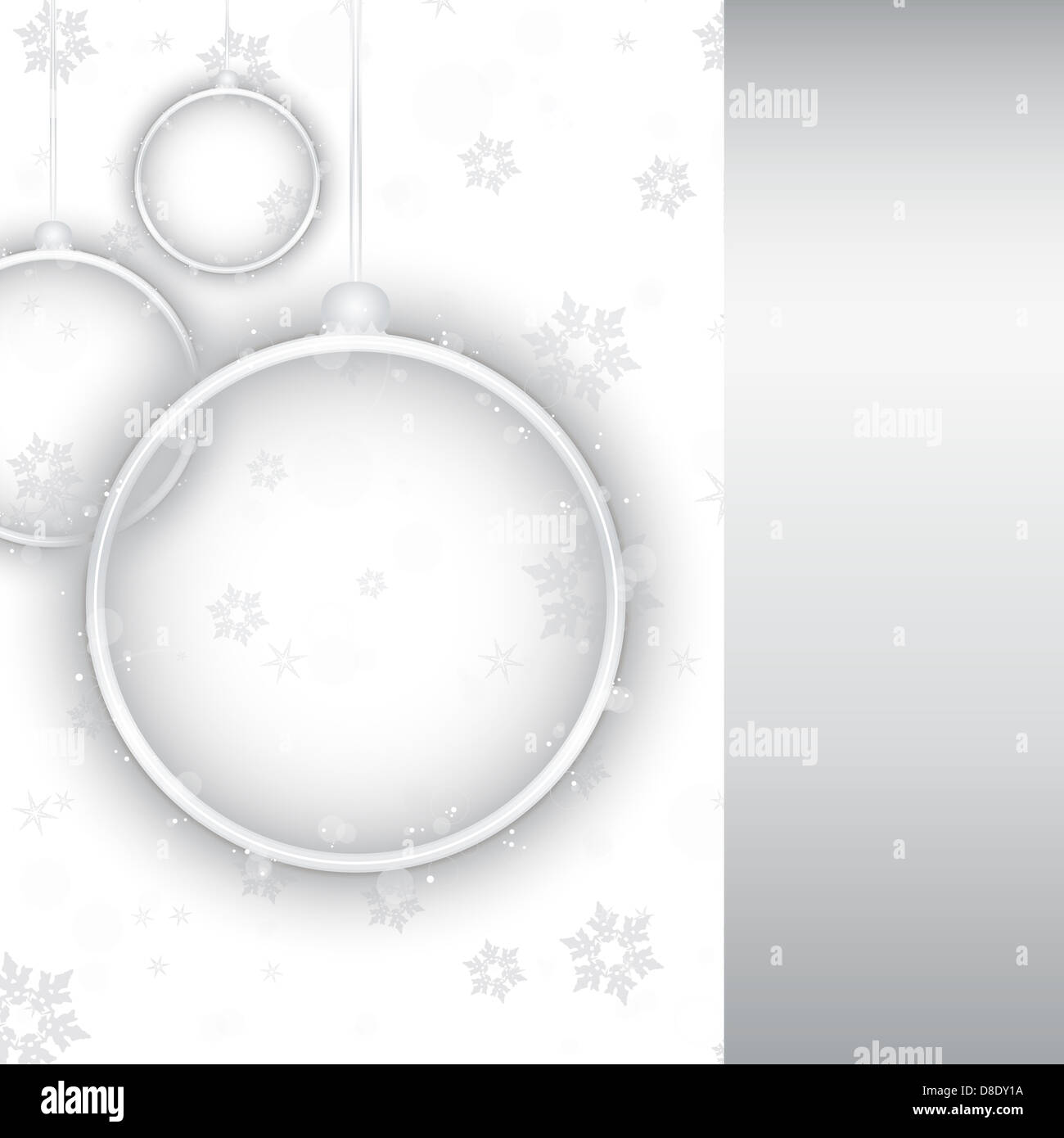Vector - Silver Neon Christmas Ball on White Background Stock Photo - Alamy