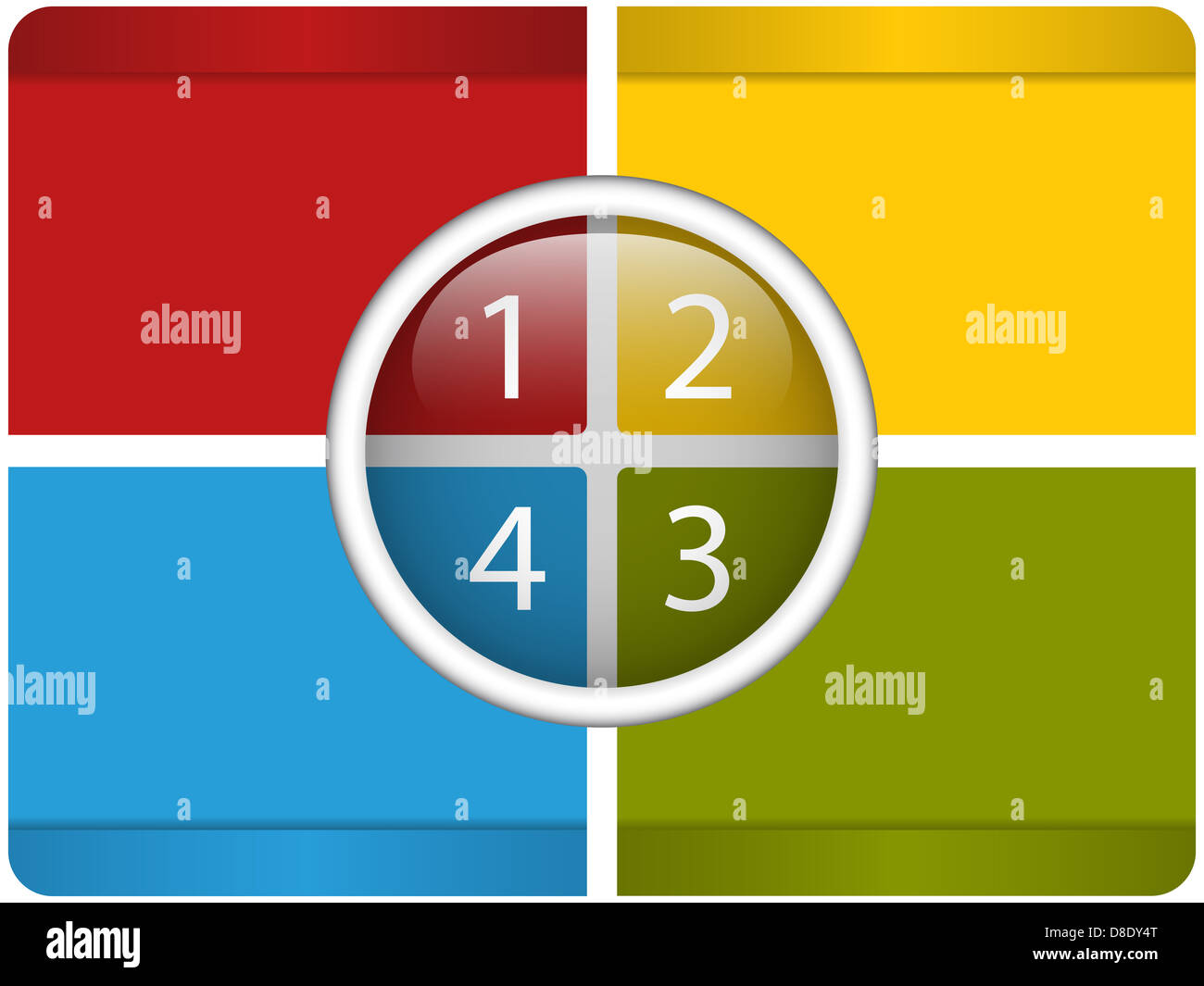 Vector - Colorful Business Diagram Glossy Stock Photo - Alamy