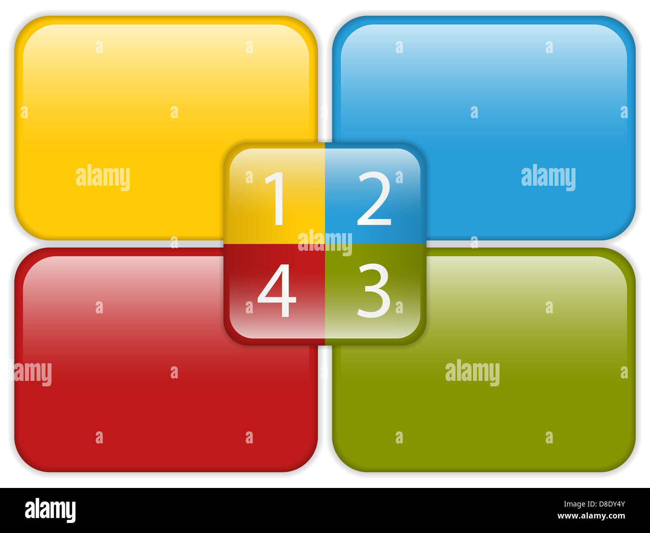 Vector - Colorful Business Diagram Glossy Stock Photo - Alamy