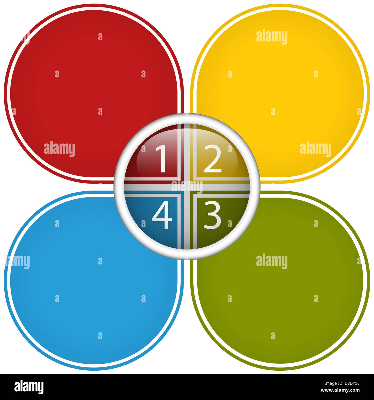Vector - Colorful Business Diagram Glossy Stock Photo - Alamy