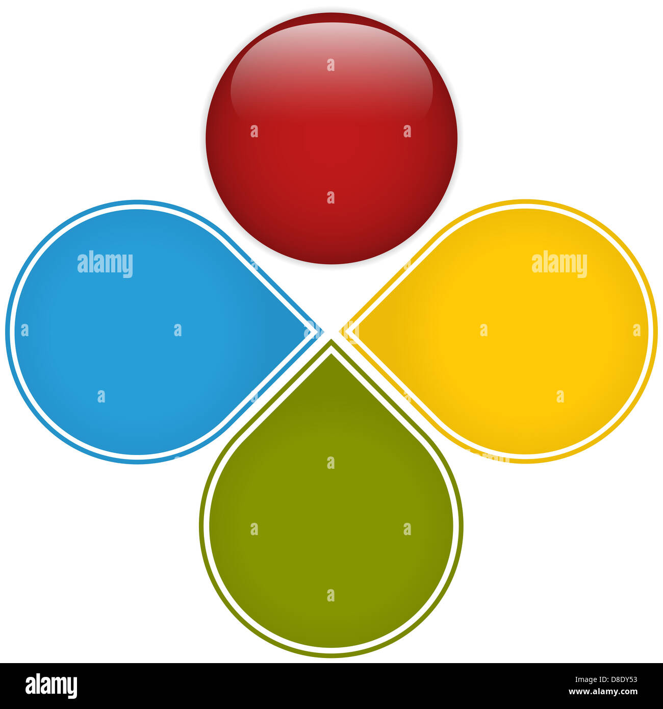 Vector - Colorful Business Diagram Glossy Stock Photo - Alamy