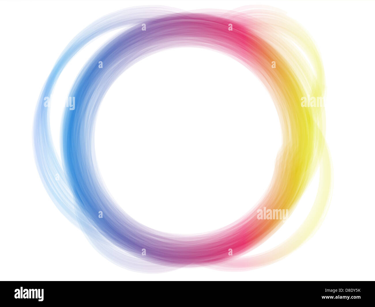 Vector - Rainbow Circle Border Brush Effect Stock Photo - Alamy