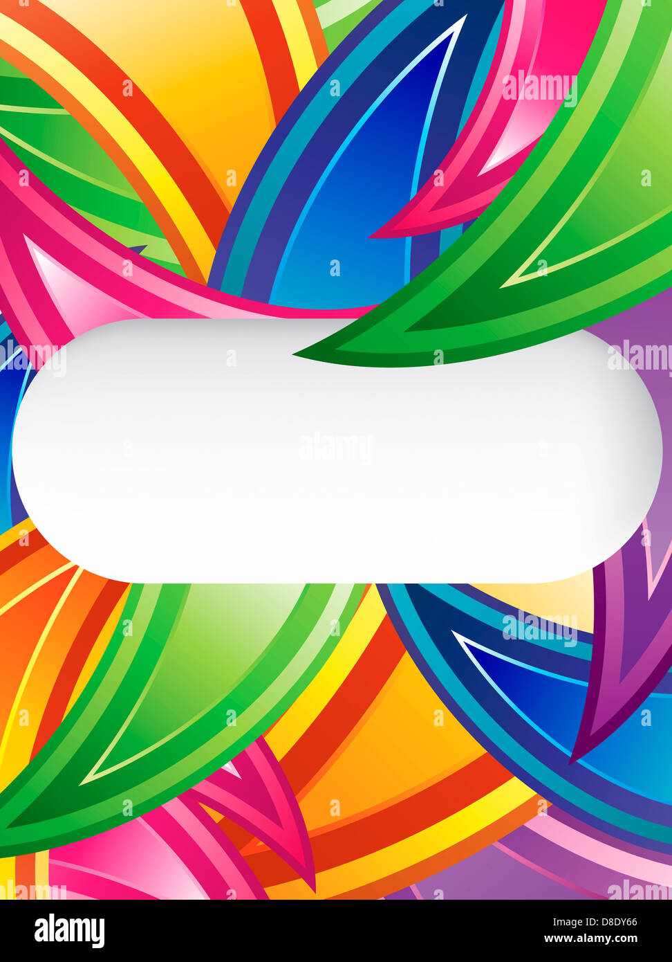 Colorful design with text frame Stock Photo - Alamy