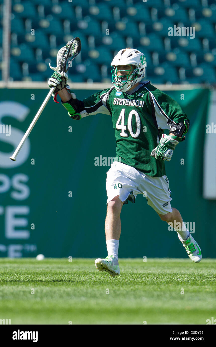 May 26, 2013: Stevenson Mustangs attack Mark Pannenton (40) reacts on ...