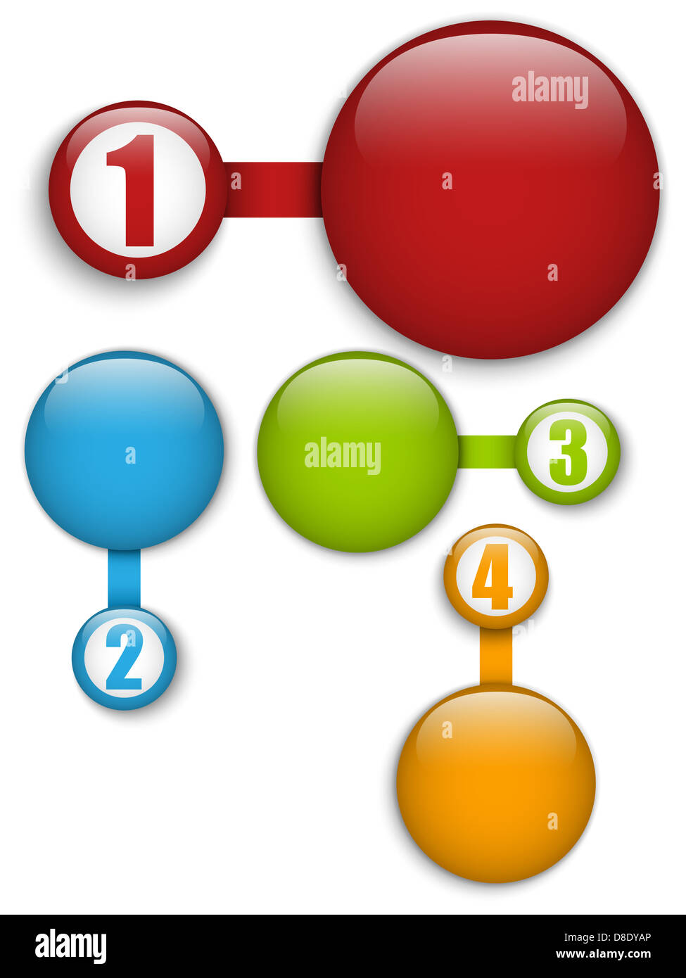 Vector - Set of Colorful Frames with Numbers Stock Photo - Alamy